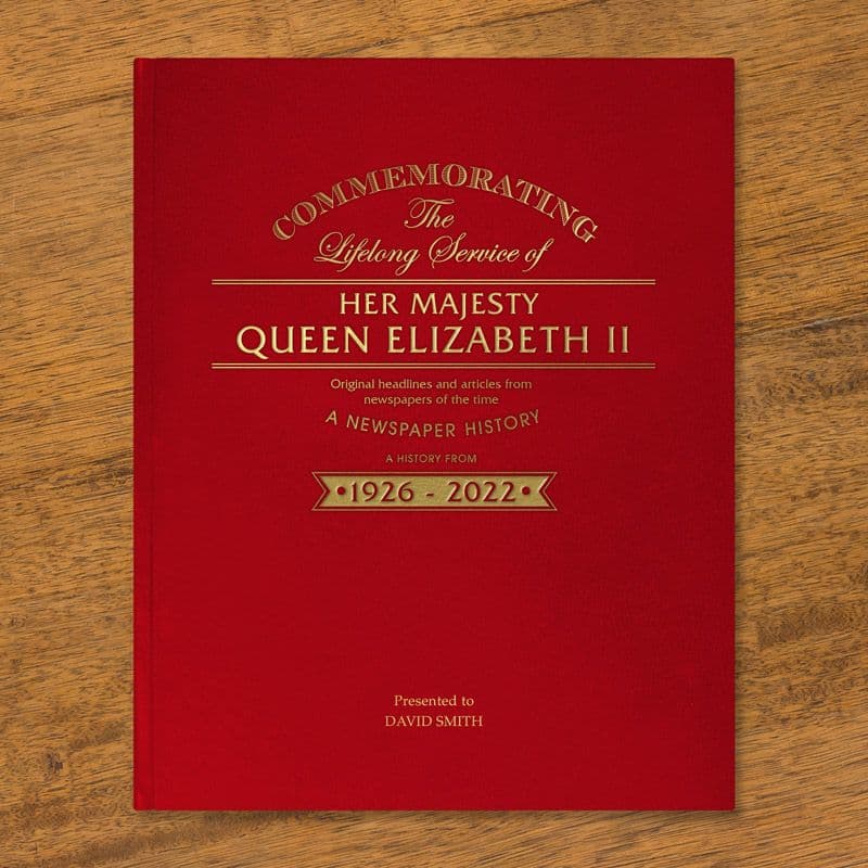 Queen Elizabeth II Pictorial Book | Personalised Gifts | QEII Books