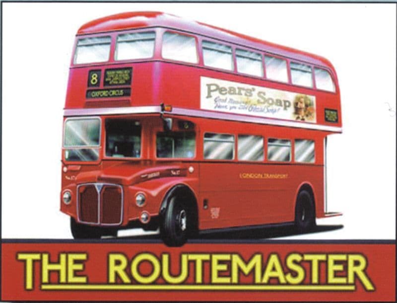 Routemaster Bus Metal Wall Sign | Vintage Transport Sign | Gifts for him