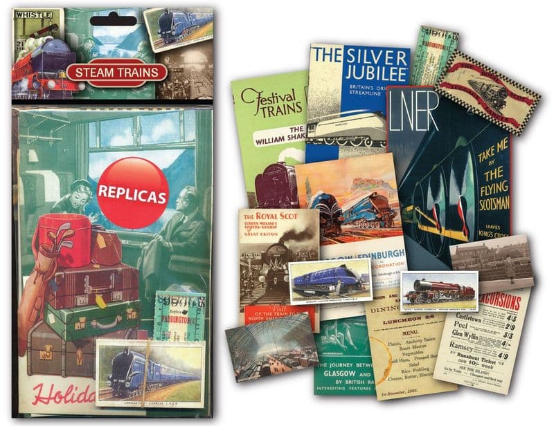 Steam Trains Memo Pack | Gifts for Train Enthusiasts |Educational Resources
