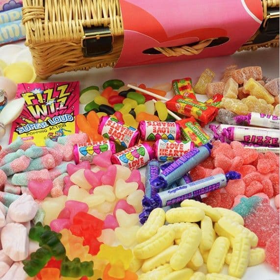 Valentines Sweet Hamper | Unique Gift Hampers | Retro Sweet Gifts