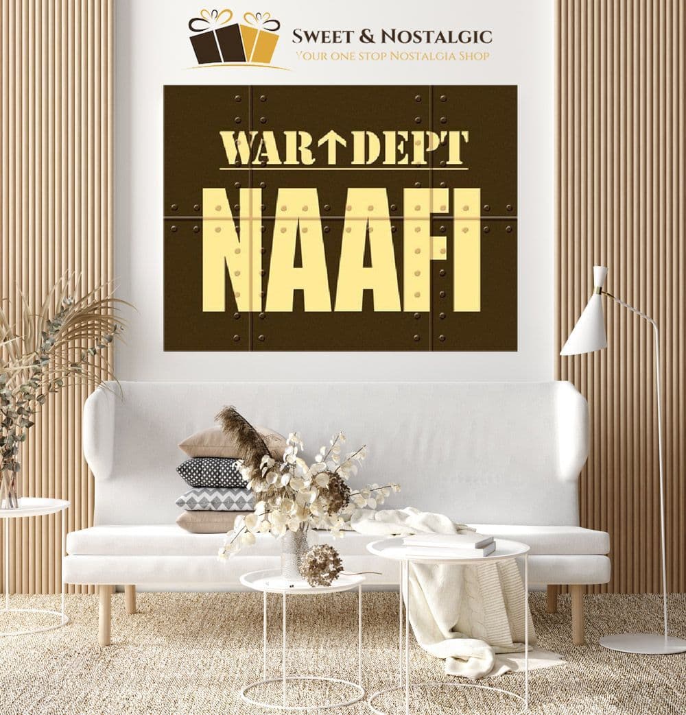 War Dept. NAAFI Metal Wall Sign | World War II memorabilia | Militaria ...