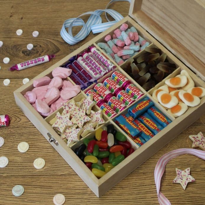 Wooden Retro Sweet Box | Unique Gift Ideas | Personalised Gift For Her