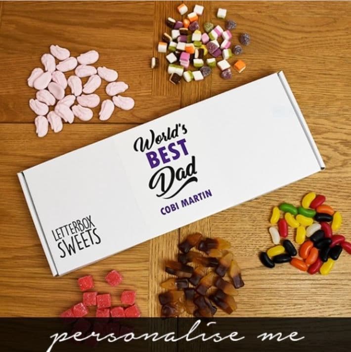 World's Best Dad Letterbox Sweets| Personalised Gifts | Letterbox Gifts