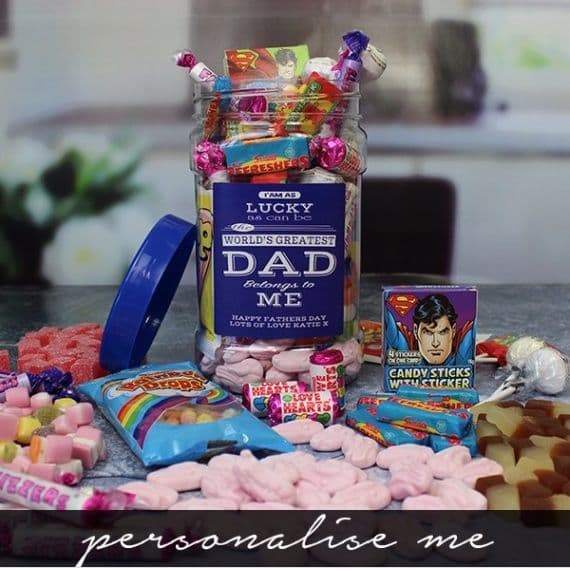 Dad's Personalised Sweet Jar | Father's Day Gifts | Personalised Gifts