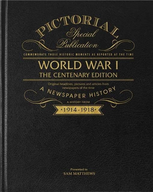 Personalised World War One Centenary Book | Personalised gifts | WWI