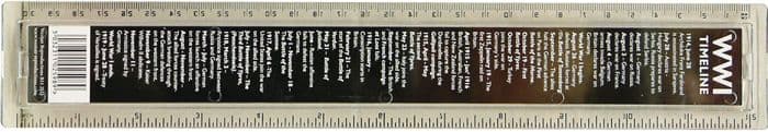 World War One History Timeline Ruler Plastic