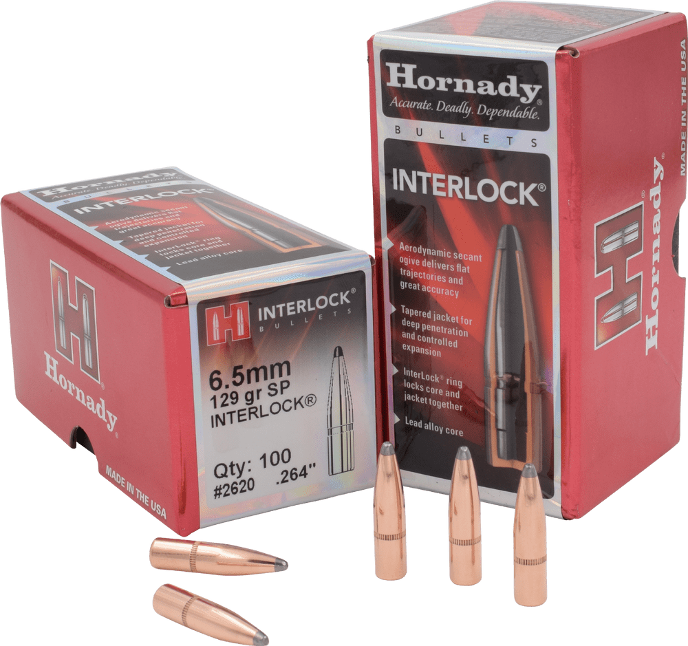 Hornady 129g SP Interlock 100