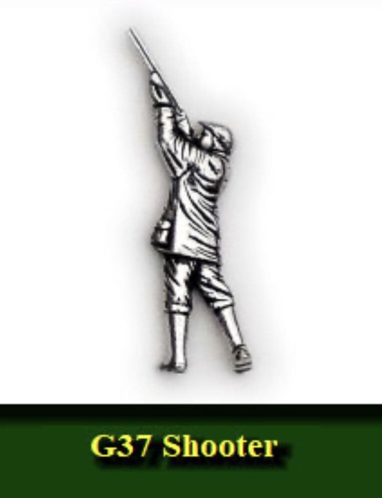 Shooter Pewter pin badge
