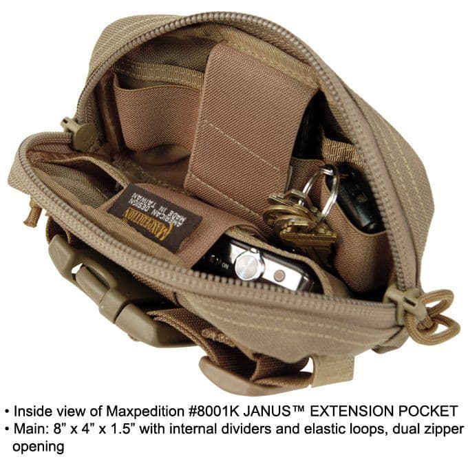 Maxpedition Janus Extension Pocket MAXP-8001-B | Tactical-Kit
