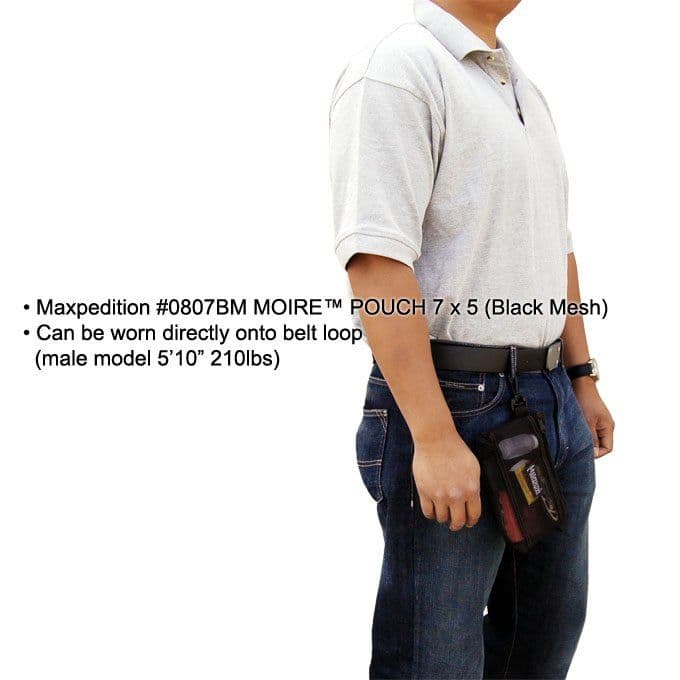 Maxpedition Moire Black Mesh Pouch 7 X 5 MAXP-807-B | Tactical-Kit