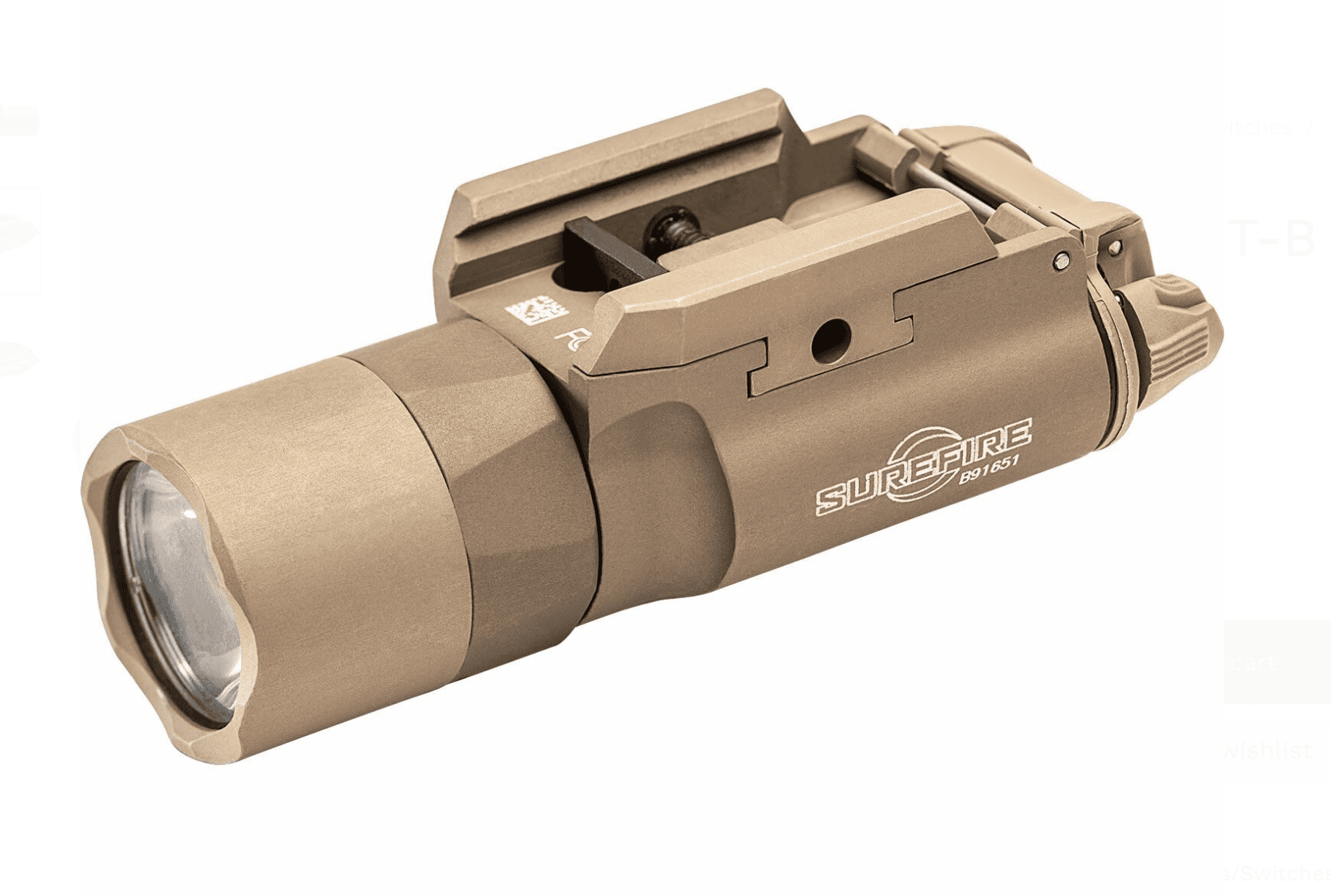Surefire X300T Turbo Tan Ultra 650 Lumen LED Weapon Light X300UT-B