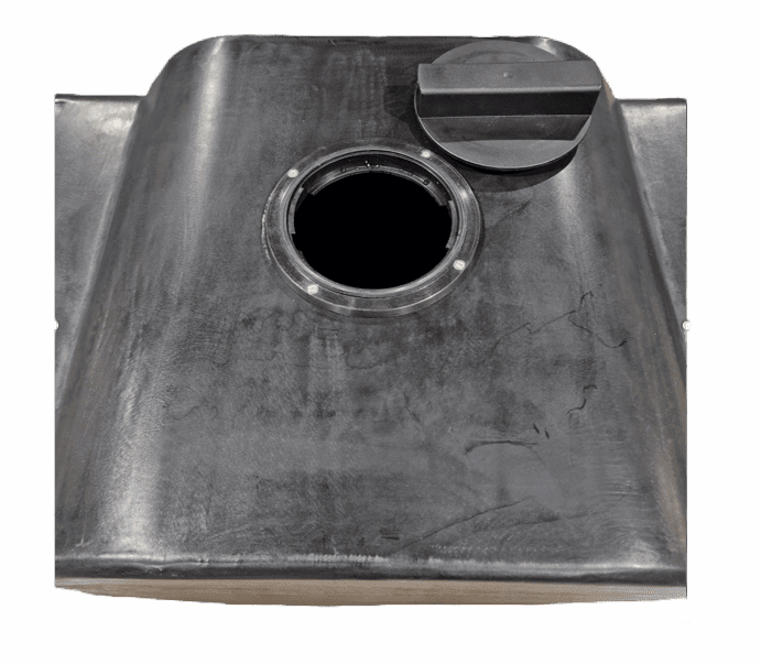 150L Black Upright Tank Narrow