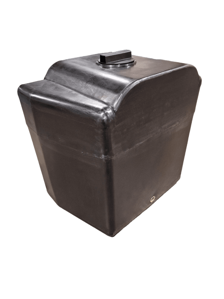 150L Black Upright Tank Narrow