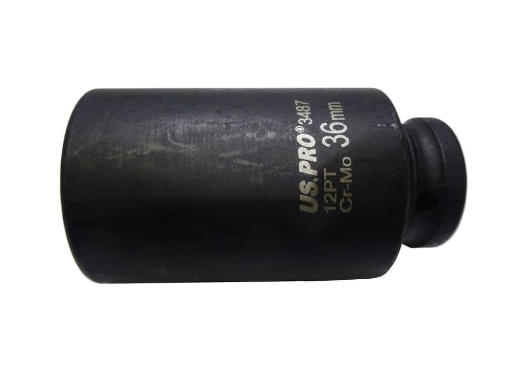 1/2 INCH DRIVE DEEP 36MM SOCKET FOR AL-KO 2361 HUB NUTS