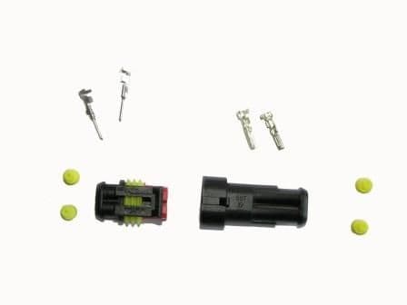 2 WAY SUPERSEAL WATERPROOF ELECTRICAL CONNECTOR KIT