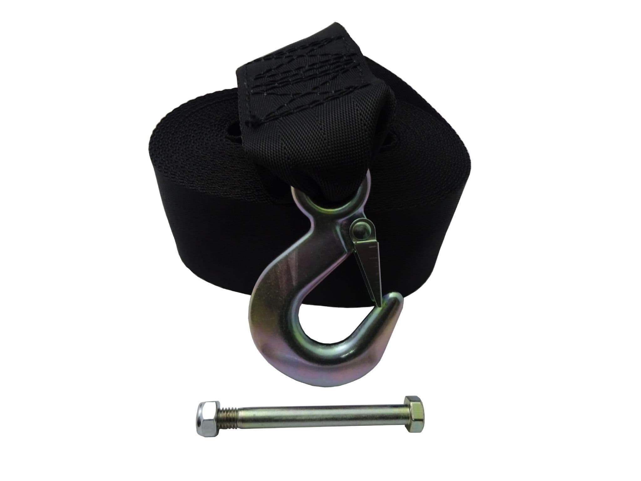 63MM WIDE 8M WINCH STRAP AND HOOK