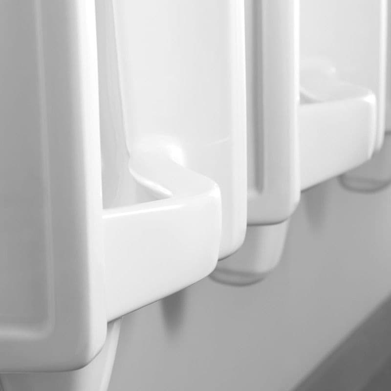 HL Washrooms Image Gallery - Top Inlet Florida Urinal with Exposed Pipework