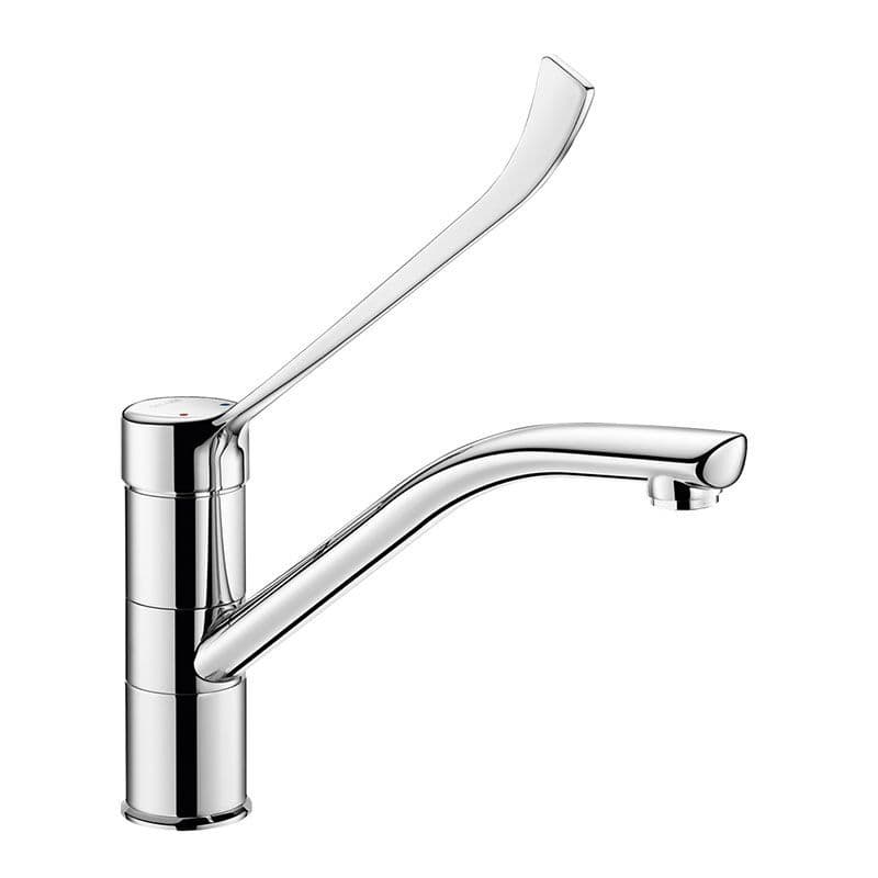 Delabie 2510L Deck-Mounted Manual Trough Mixer