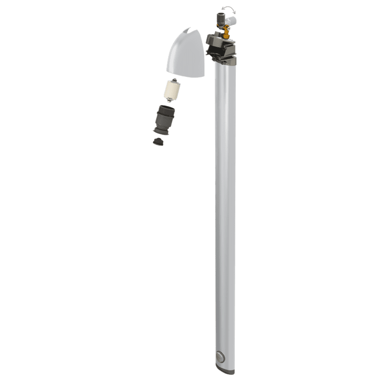 Delabie 714700 SPORTING 2 Push Time-Flow Shower Panel