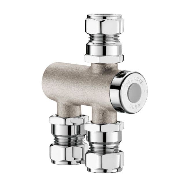 Delabie 732115 PREMIX NANO TMV3 Valve Nickel-Plated Thermostatic Mixing ...