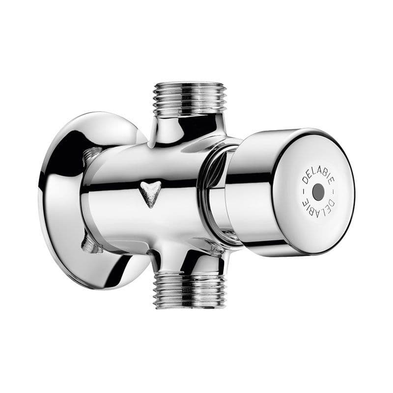 Delabie 777000 TEMPOSTOP Wall-Mounted Push Time-Flow Inline Urinal ...