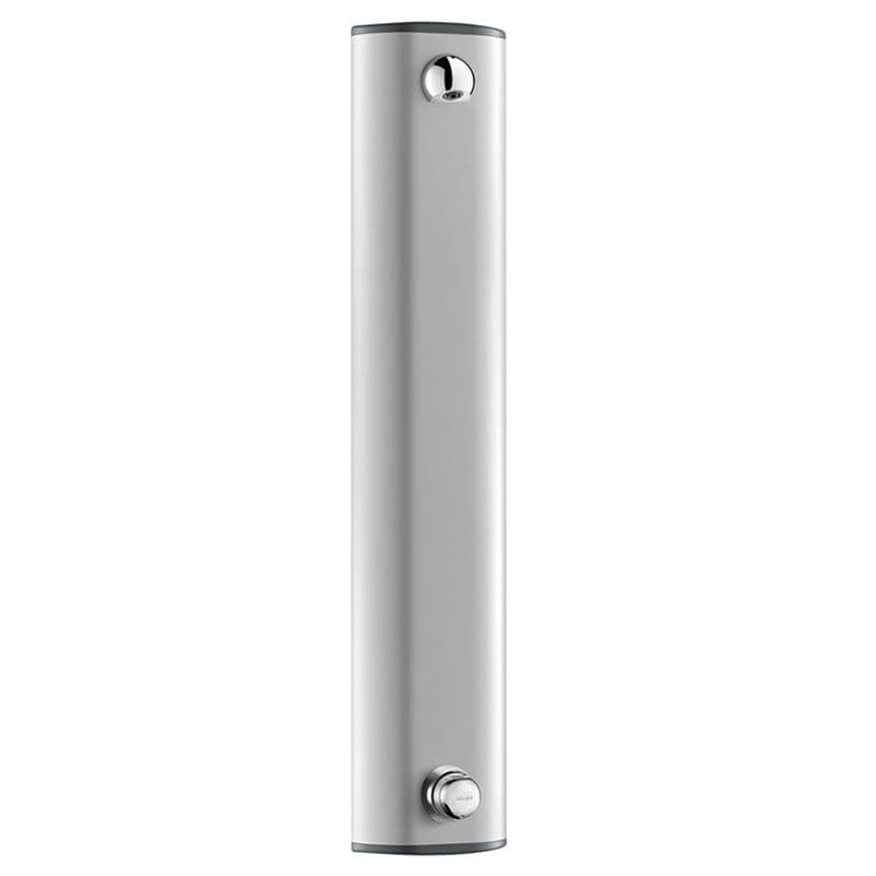 Delabie 79030015 TEMPOMIX Push Time-Flow Shower Panel - Aluminium