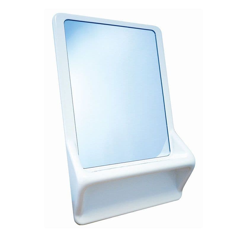 DVS High Security Mirror with Moulded Frame and Shelf