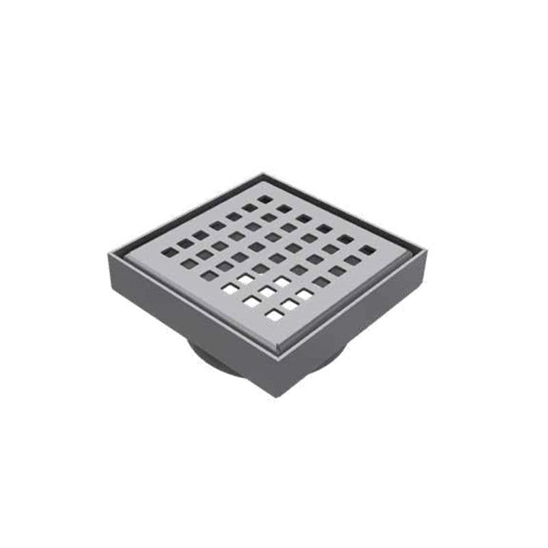 DVS Square Tile Drain with grated cover