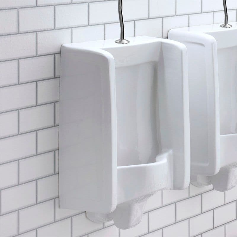 HL Washrooms Image Gallery - Top Inlet Florida Urinal with Exposed Pipework