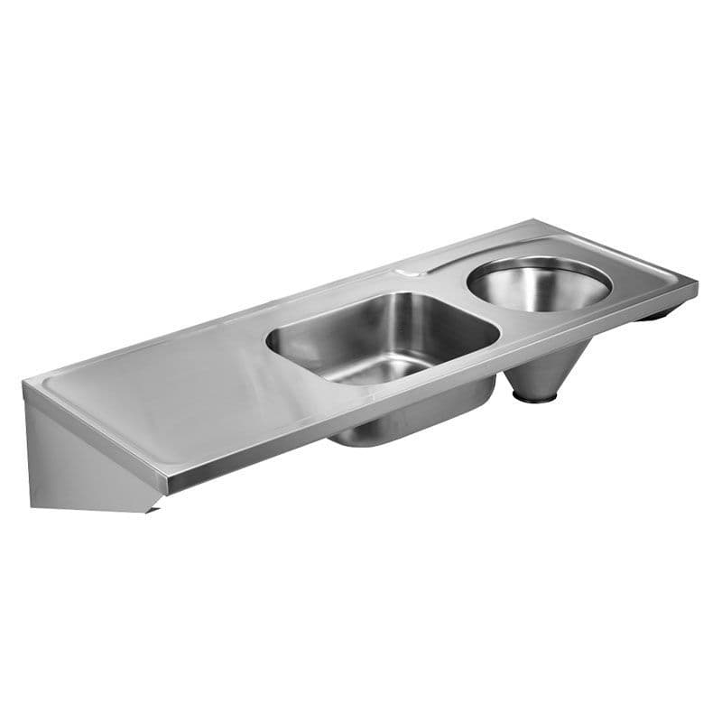 Franke 160cm G22018L Combined Sink & Sluice / Slop Hopper, Left-Hand ...