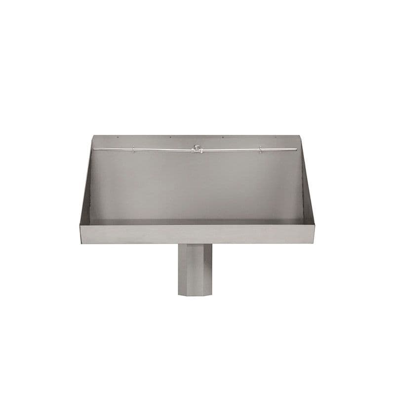 H&L 1200mm Wall-Mounted Stainless Steel Urinal Trough with Concealed ...