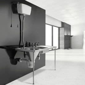 H&L Combined Sink & Sluice / Slop Hopper with Concealed Cistern -HTM 64 ...