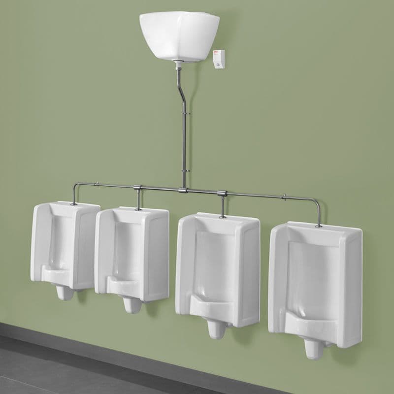 Healey & Lord 4 Station Florida Urinal Kit - Top Inlet with Exposed Cistern