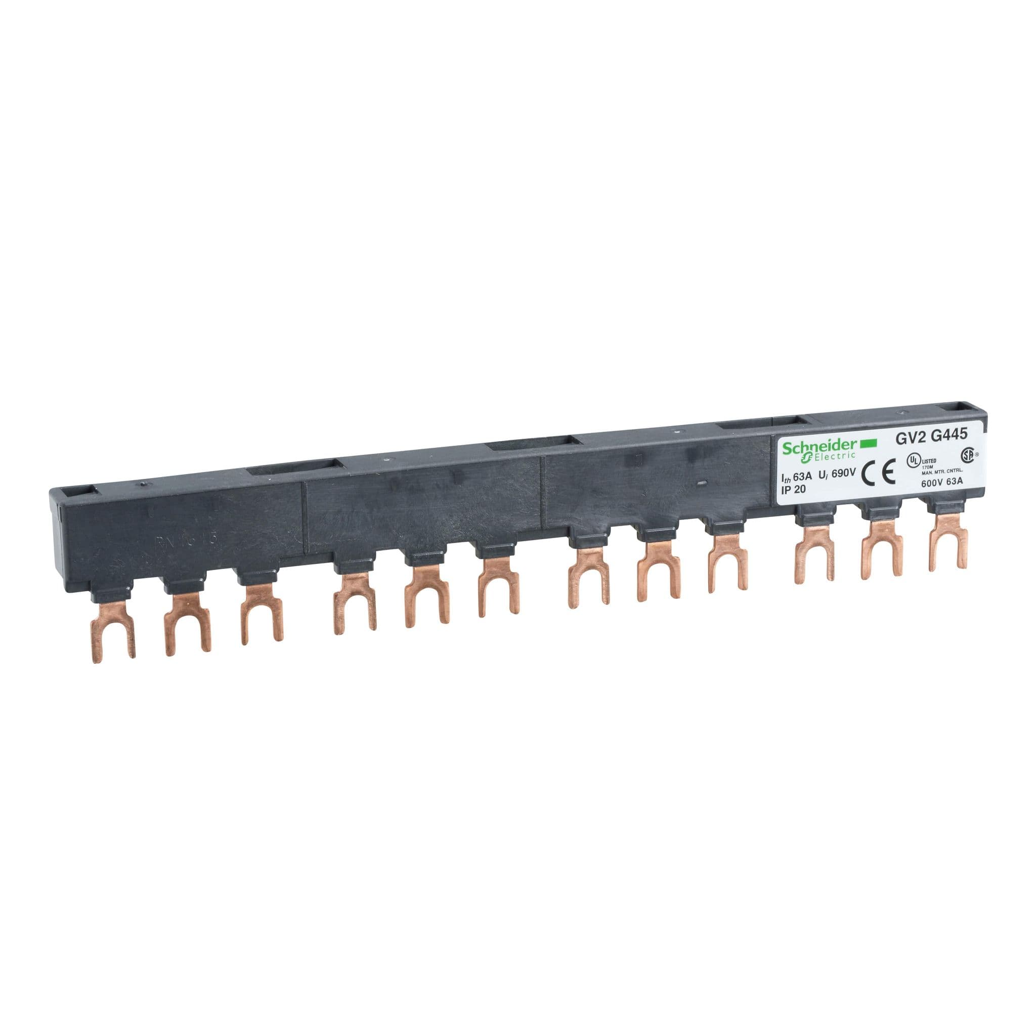 GV2G445 Schneider Electric Linergy Ft - Comb Busbar - 63 A - 4 Tap-Offs ...