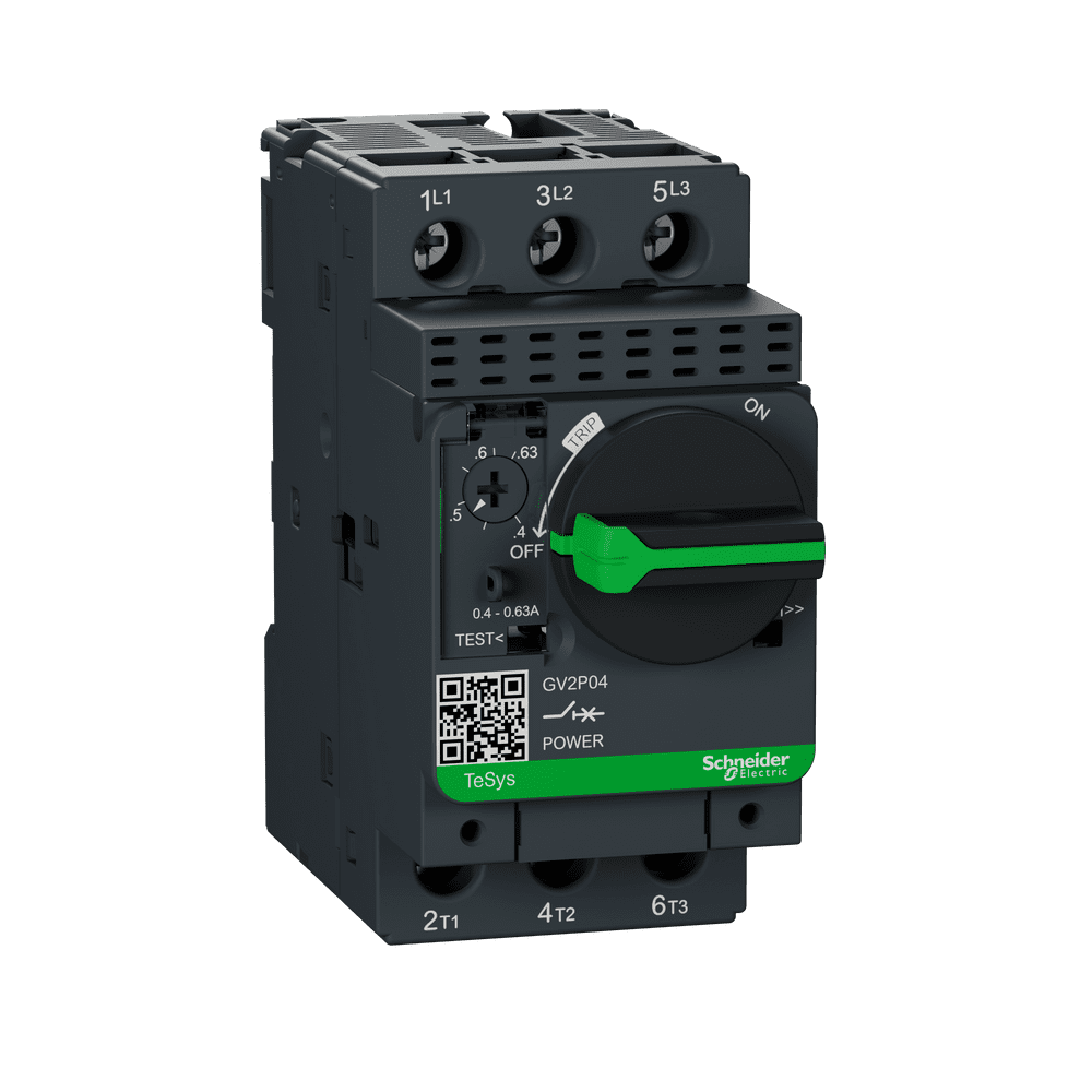 GV2P04 Schneider Electric Motor Circuit Breaker Tesys Gv2 3P 0 4-0 63 A ...