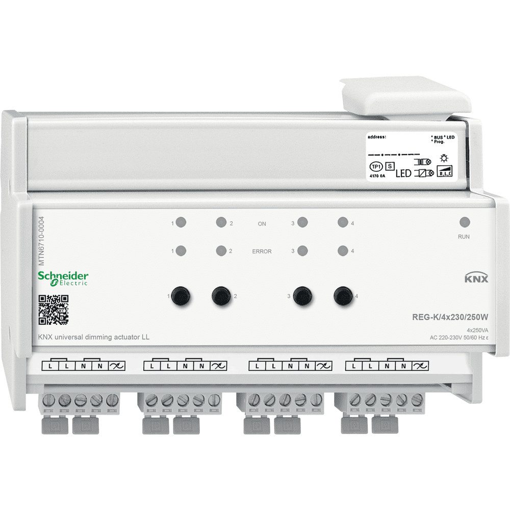MTN6710-0004 Schneider Electric Knx Universal Dimming Actuator Ll Reg-K ...