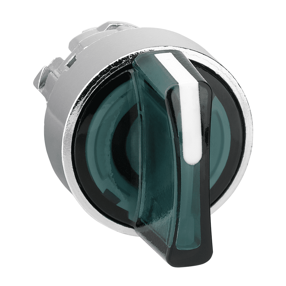 ZB4BK1733 Schneider Electric Head for illuminated selector switch Harmony XB4 chromium metal ...