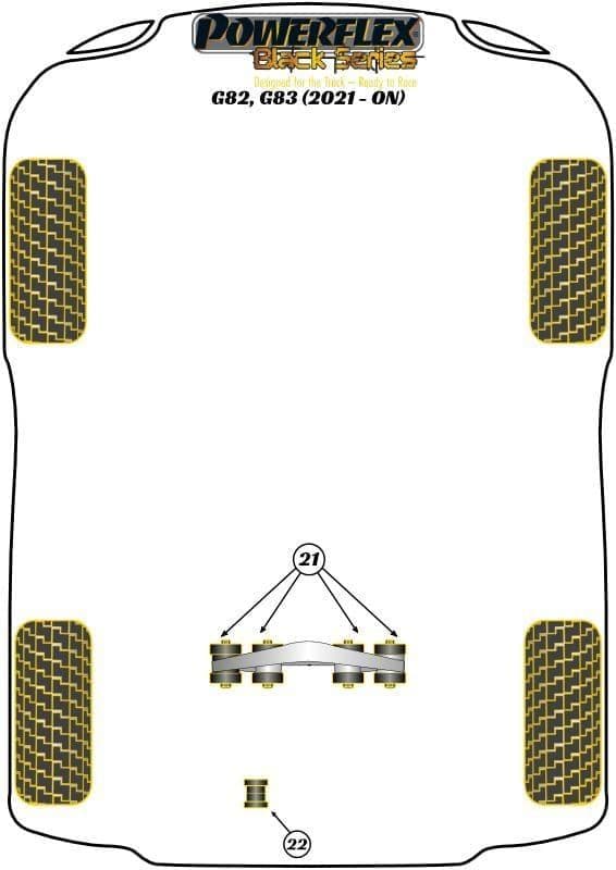 Powerflex BLACK Front Radius Arm Bush Caster Adjustable PFF5-2301GBLK ...