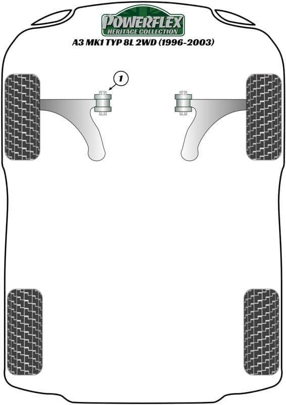 Powerflex Heritage Front Engine Mount Dog Bone Petrol/Tuned Diesel ...