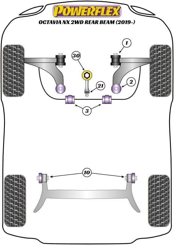 Powerflex Lower Engine Mount Large Insert Track Use PFF85-832P for ...