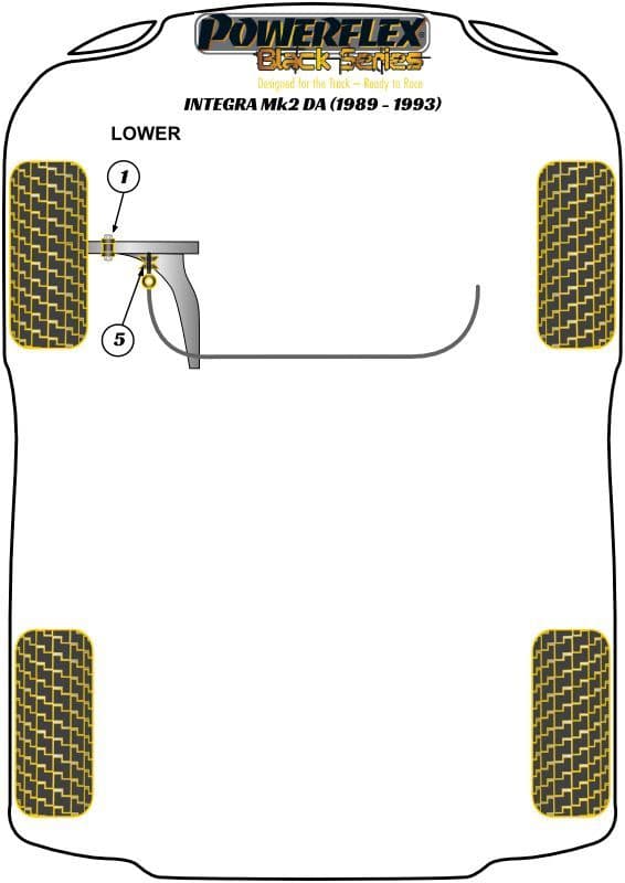 Fits Honda Integra Mk2 DA | Powerflex | Motorsport Bushes