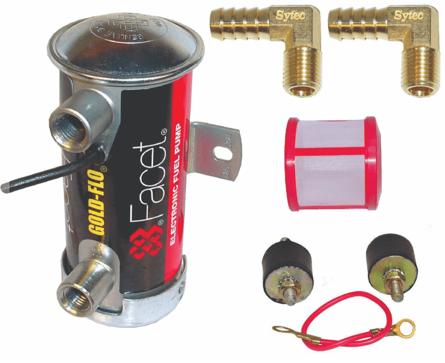 Facet Red Top Fuel Pump Kit | 8mm Unions | Fuel Pumps Online UK