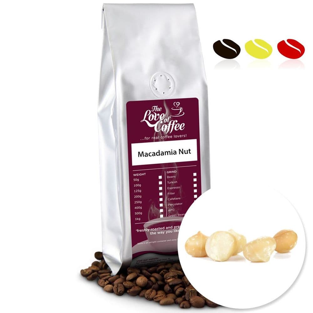 Macadamia Nut Flavoured Coffee | Flavoured Coffee | FREE Standard ...