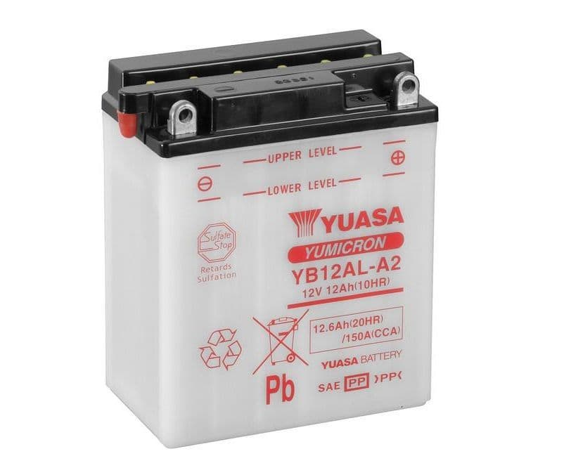Yuasa YB12AL-A2 12v 12Ah Motorcycle Battery - Collect Instore at The ...