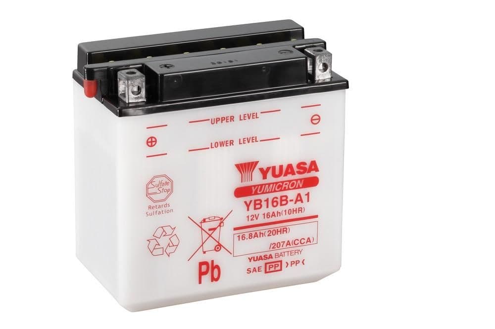 Yuasa YB16B-A1 12v 16Ah Motorcycle Battery - Collect Instore at The ...