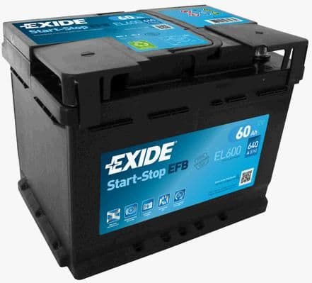 Exide EL600 12v 60Ah 540A EFB Start Stop Battery (027EFB) From £68.33 ...