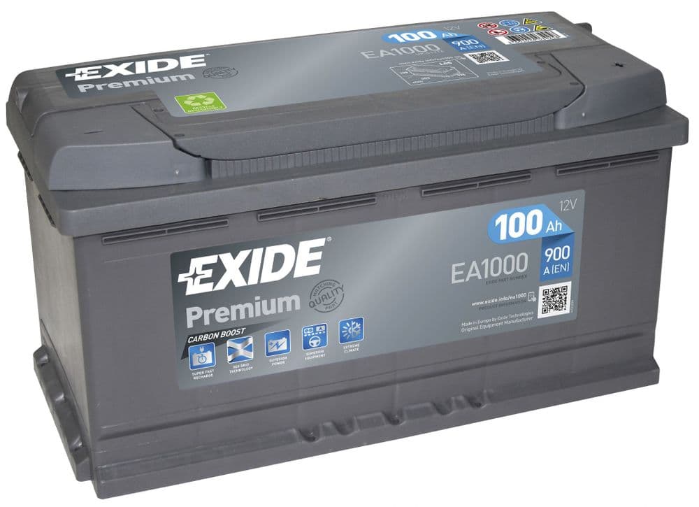 Exide Premium 017TE Car Battery EA1000 From £85.83 EX VAT Buy Online ...