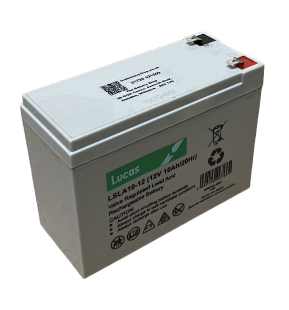LSLA10-12 Lucas VRLA AGM Standby Battery 12v 10Ah Buy Online From The ...