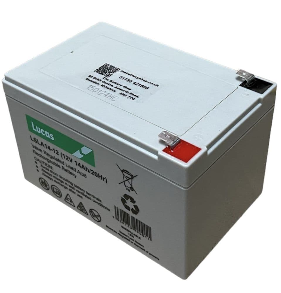 LSLA14-12 Lucas VRLA AGM Standby Battery 12v 14Ah (Y14-12) Buy Online ...