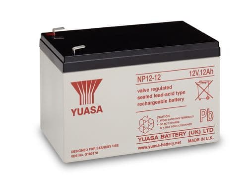 NP12-12 Yuasa 12v 12Ah VRLA Battery - The Battery Shop, Swindon